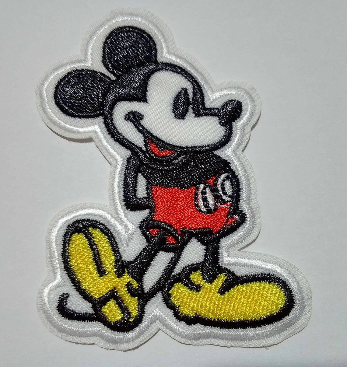 Mickey Mouse Iron on Applique, Retro Mickey Iron on Patch, Children's ...