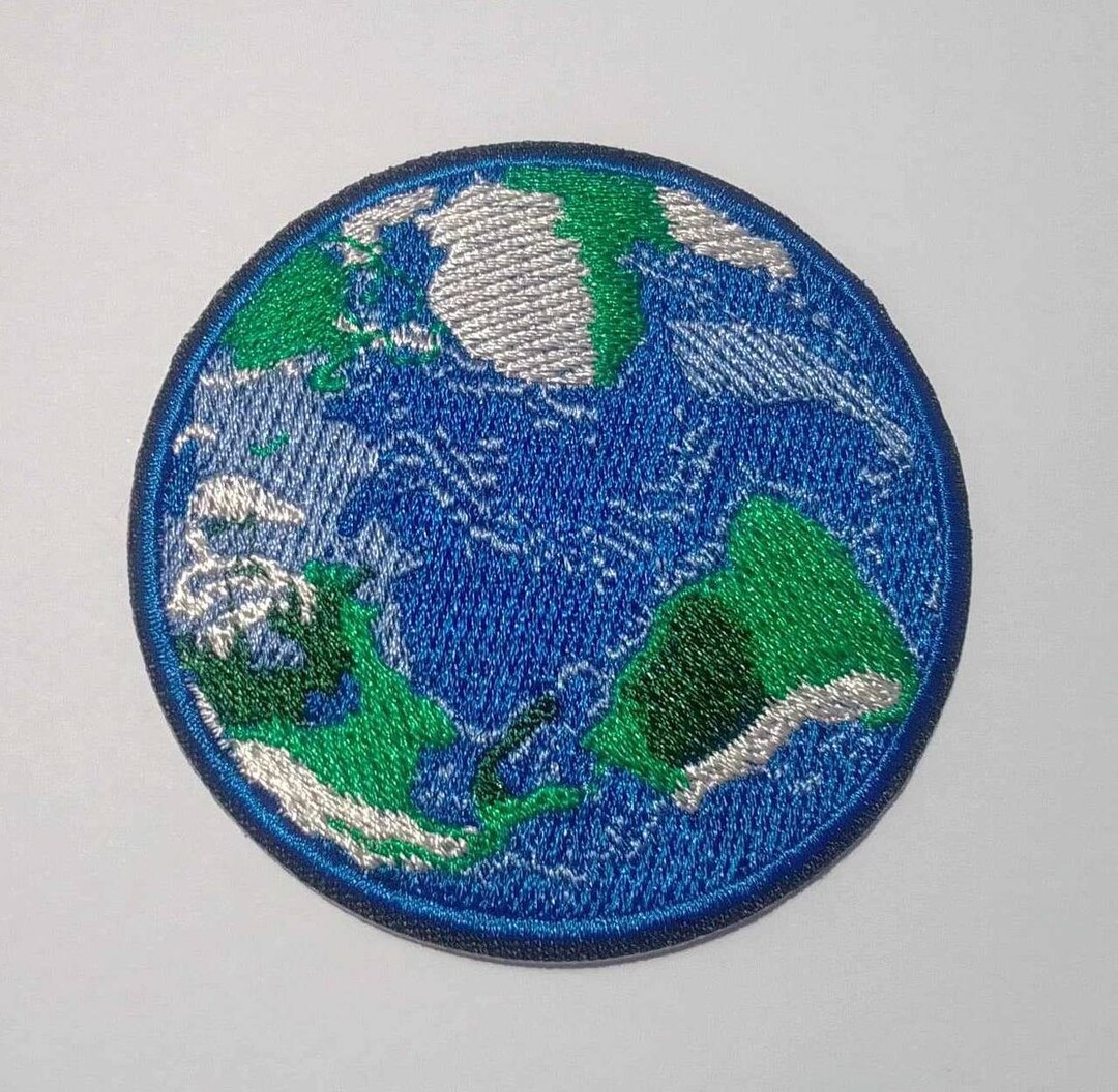 Planet Earth Iron on Applique, Globe Iron on Patch, Iron-on Application ...