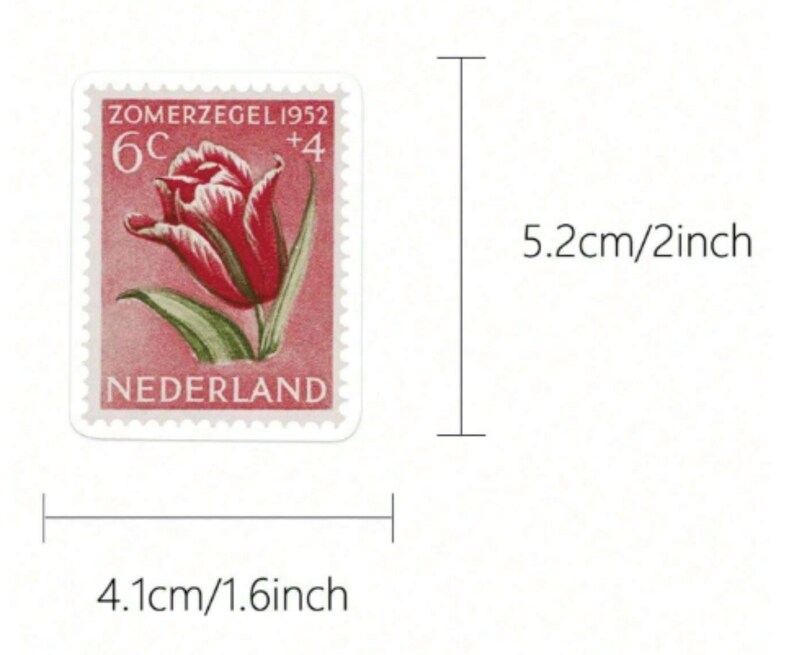 50pcs Postage Stamps Stickers Retro, Self-adhesive Stickers ...