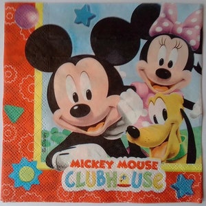 Mickey mouse clubhouse napkins - Etsy 日本