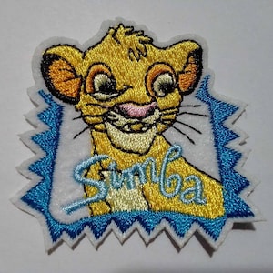 Simba Iron on Applique, the Lion King Iron on Patch, Children's Iron-on Application, 5.2x4.8cm ...