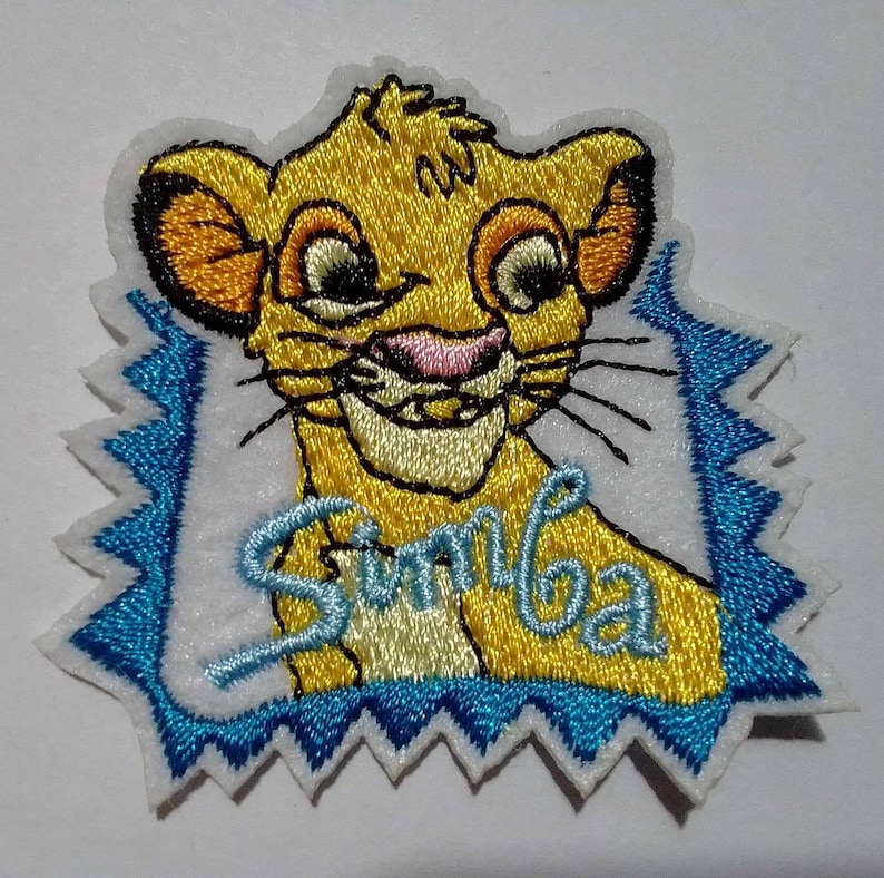Simba Iron on Applique, the Lion King Iron on Patch, Children's Iron-on Application, 5.2x4.8cm ...