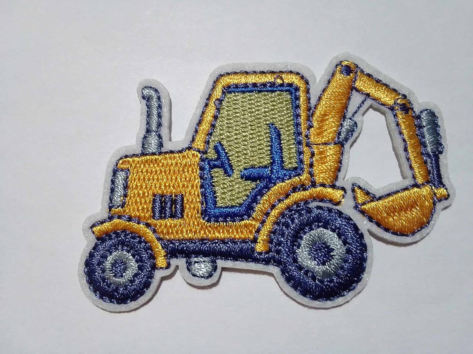 Construction Machine Iron on Applique, Excavator Iron on Patch, Iron-on ...