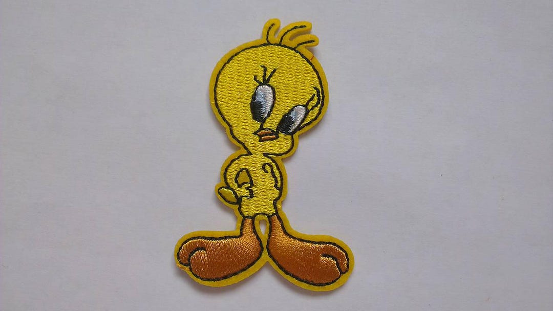 Tweety Chick Iron on Applique, Cute Yellow Chick Iron on Patch ...