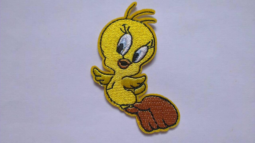 Tweety Chick Iron on Applique, Cute Yellow Chick Iron on Patch ...