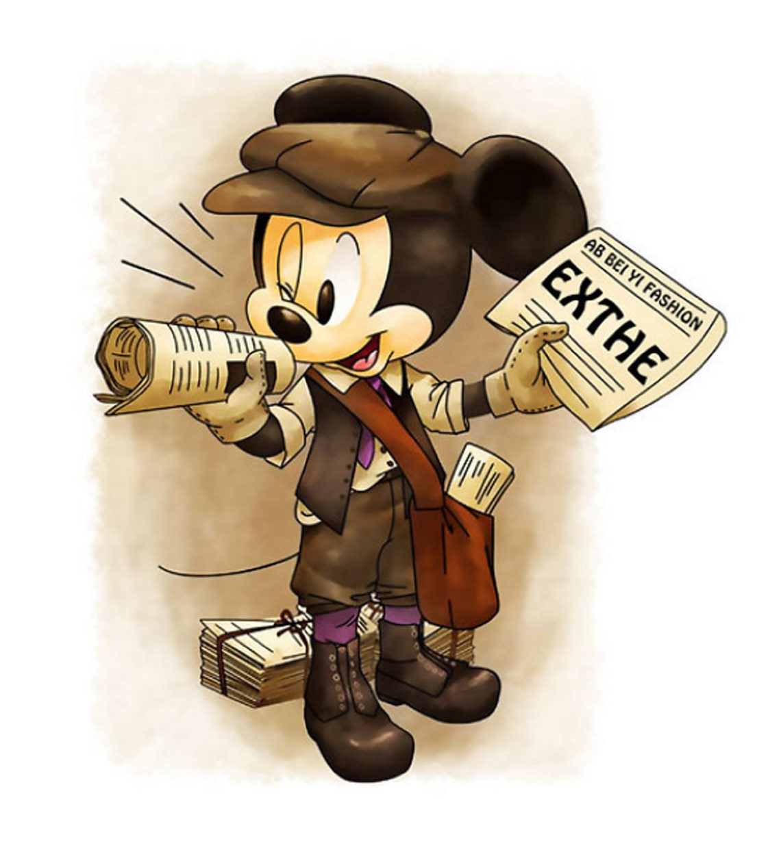 Mickey Mouse Iron on Applique, Retro Image Iron on Patch, Children's ...