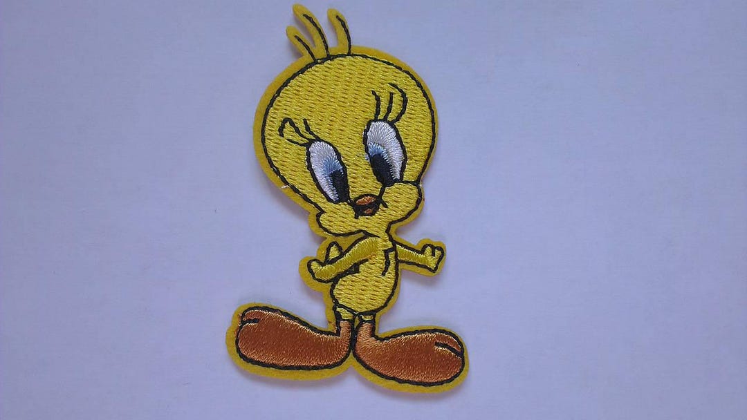 Tweety Chick Iron on Applique, Cute Yellow Chick Iron on Patch ...
