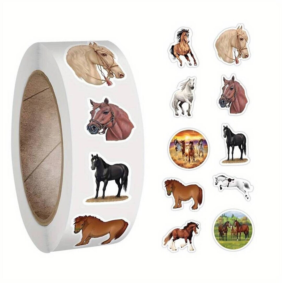Horses and Ponies, Sticker 20pcs, Animals, Self-adhesive Stickers - Etsy