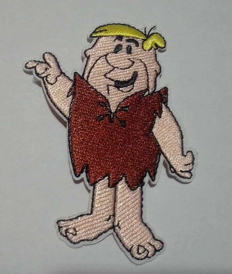 Barney Flintstones Iron on Applique, the Flintstones Iron on Patch ...