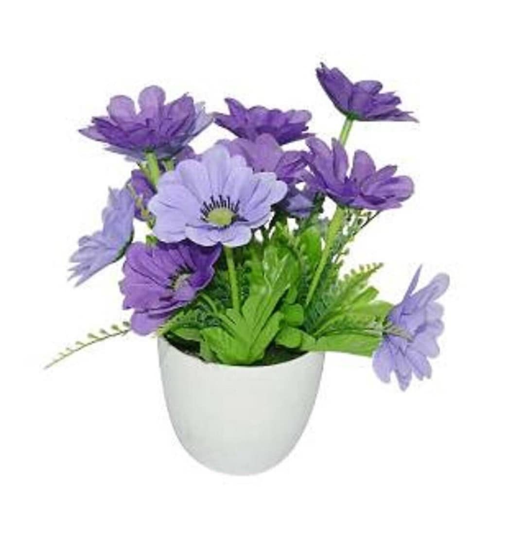 Purple Flowers Sticker, Flowers Bouquet Self-adhesive Stickers, 22 ...