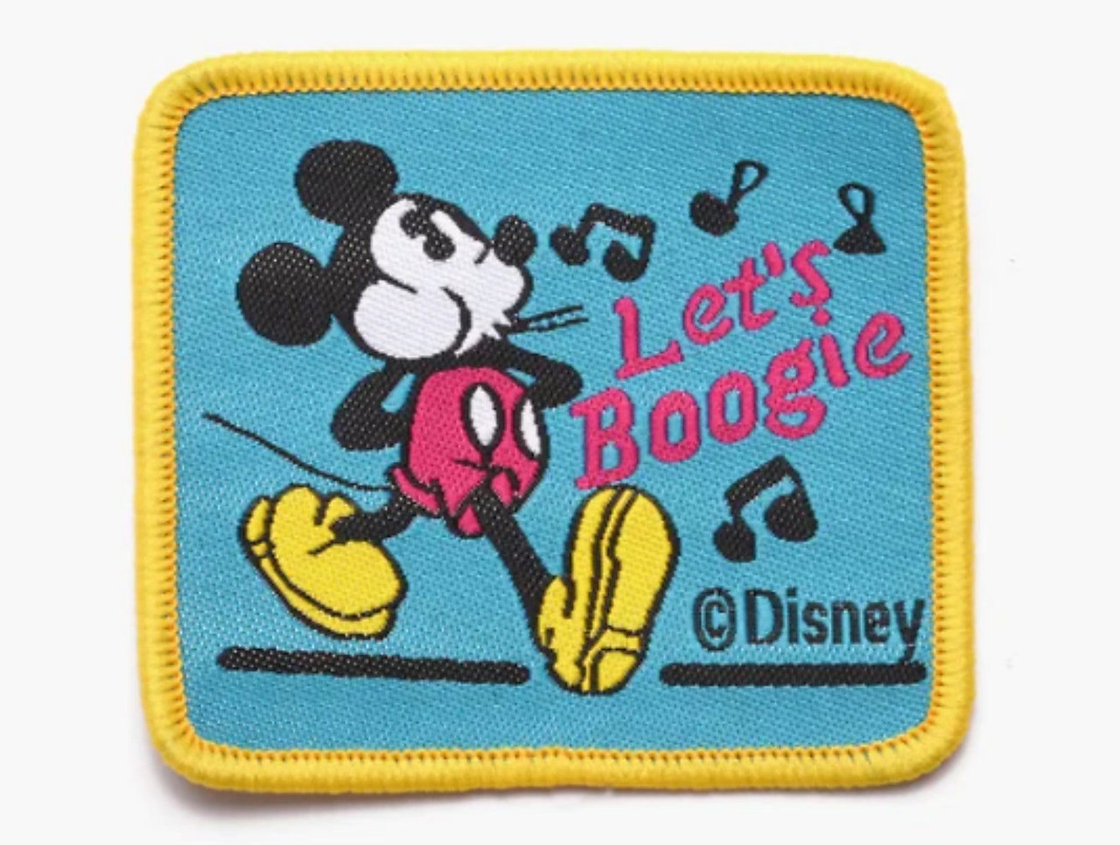 Mickey Mouse Iron on Applique, Mickey and Sheet Music Iron on Patch ...