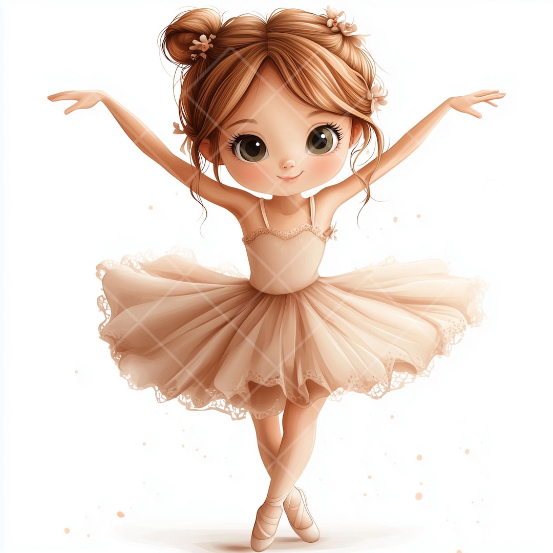 12 Ballerina Clipart, Ballet Dancer, Printable Clipart, Jpg, Colorful ...