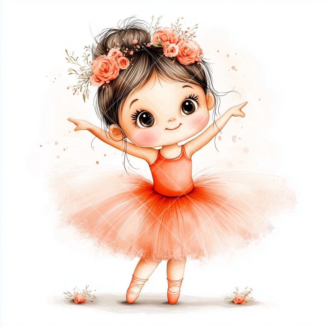 10 Aquarell Ballerina Clipart, Ballet Dancer, Printable Clipart, Jpg ...