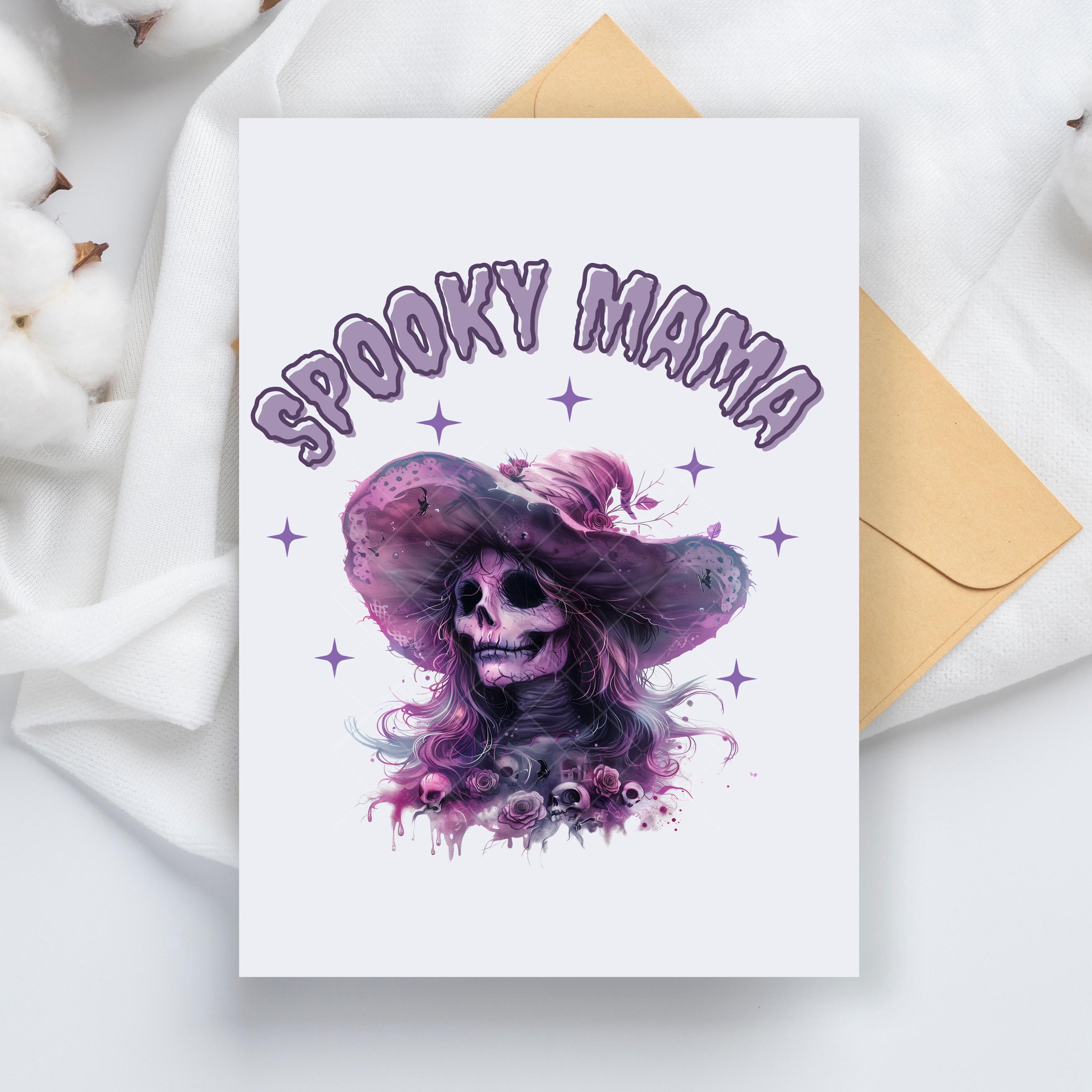 Creepy Mama Clipart Printable Spooky PNG Design for Crafting,halloween ...