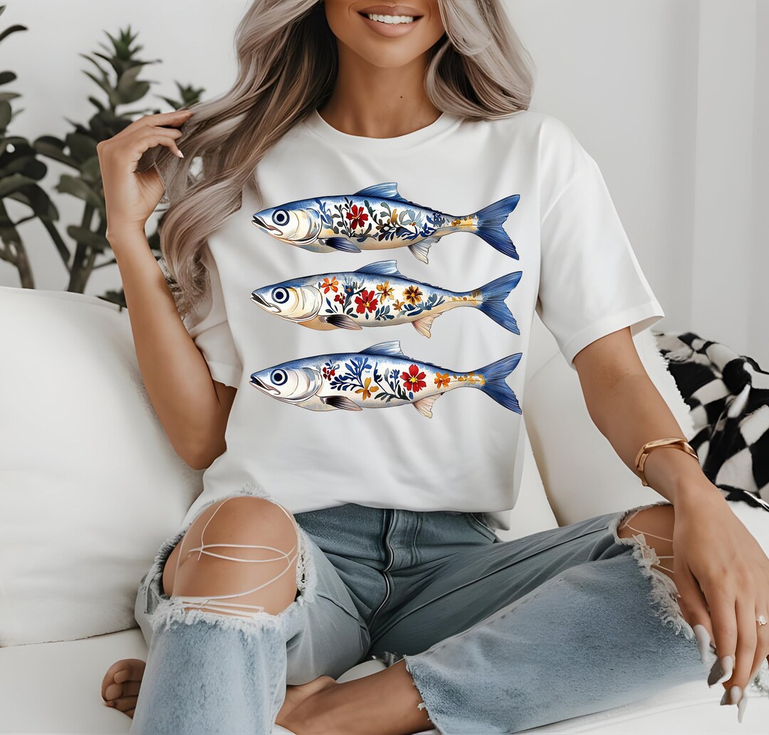 Floral Fish PNG – Artistic Watercolor Clipart, Decorative Fish With ...