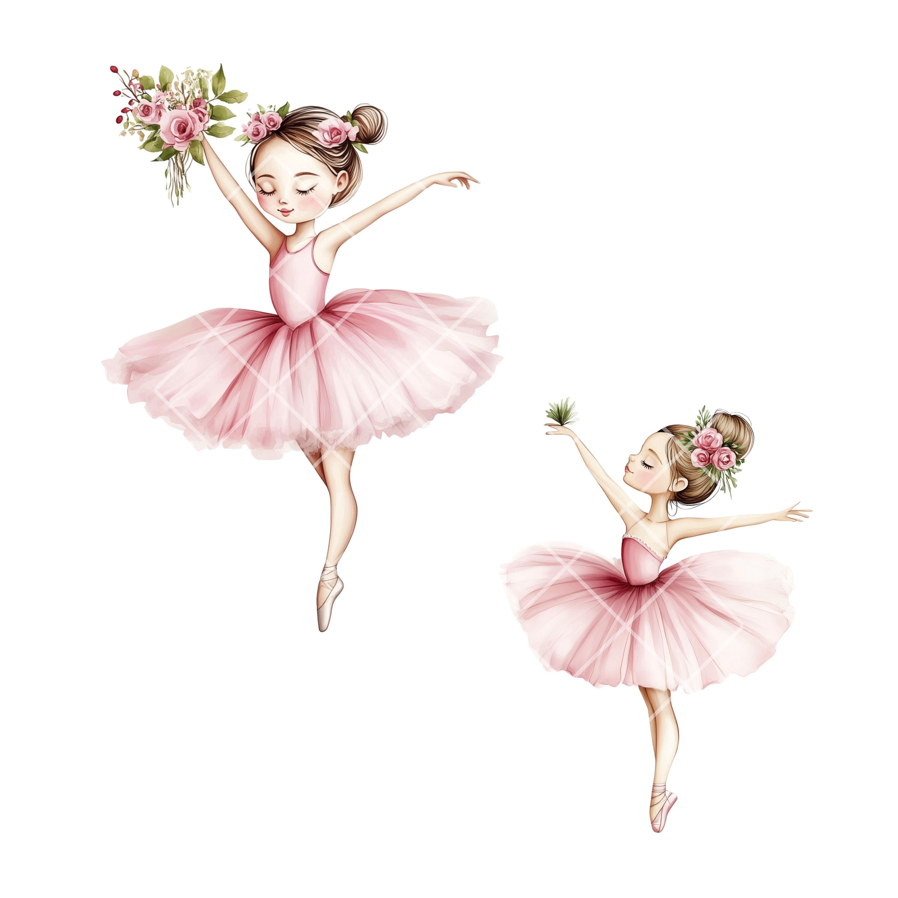 Ballerina Clipart: Watercolor Ballet Dancer PNG (digital Download) - Etsy