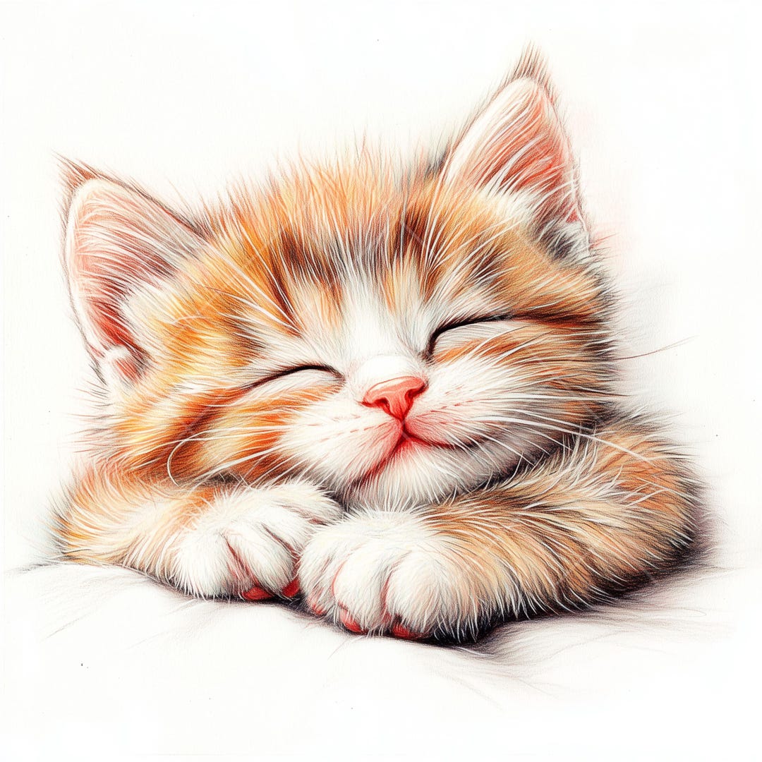 16 Watercolor Kitten Clipart Set – Printable Cute Cats for Scrapbooking ...