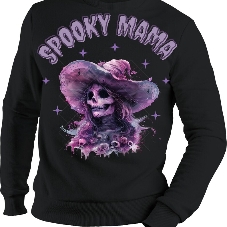 Creepy Mama Clipart Printable Spooky PNG Design for Crafting,halloween ...