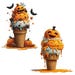 Halloween Ice Cream Clipart: Spooky Dessert PNG Images (digital ...