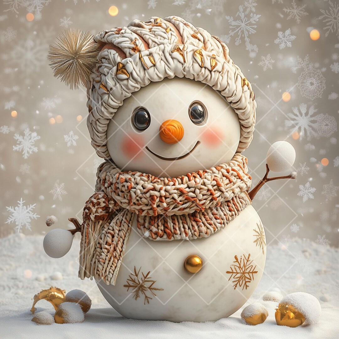 Winter Wonderland Clipart - 12 Adorable Snowman Illustrations With ...