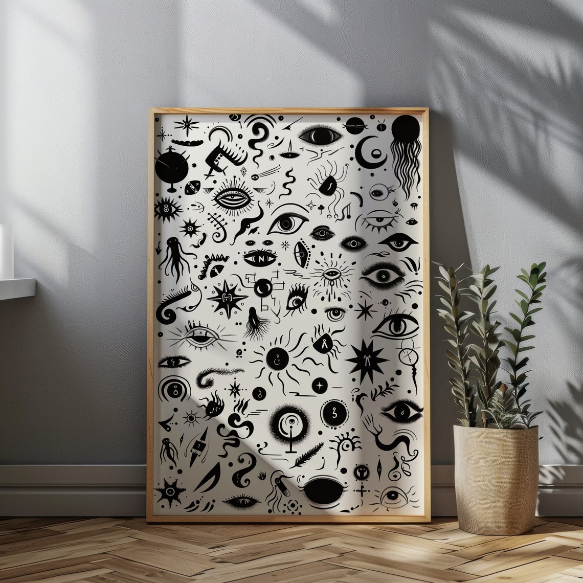 Mystic Spirital Digital Wall Art, Spiritual Energy Art, Printable ...