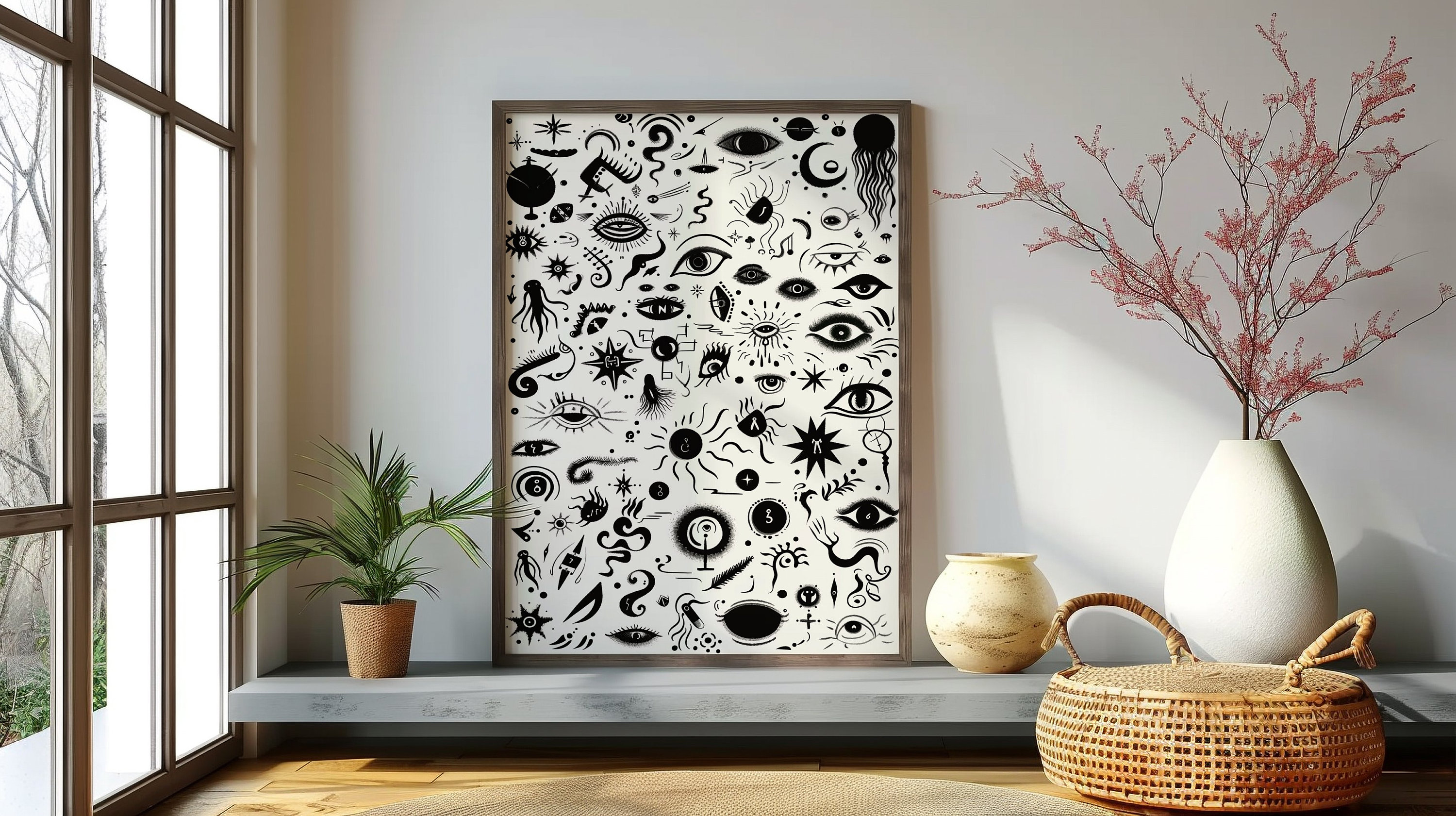 Mystic Spirital Digital Wall Art, Spiritual Energy Art, Printable ...