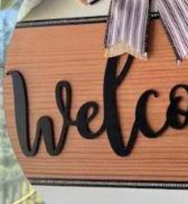 Script Welcome Sign, Welcome Door Sign, Housewarming Sign, - Etsy