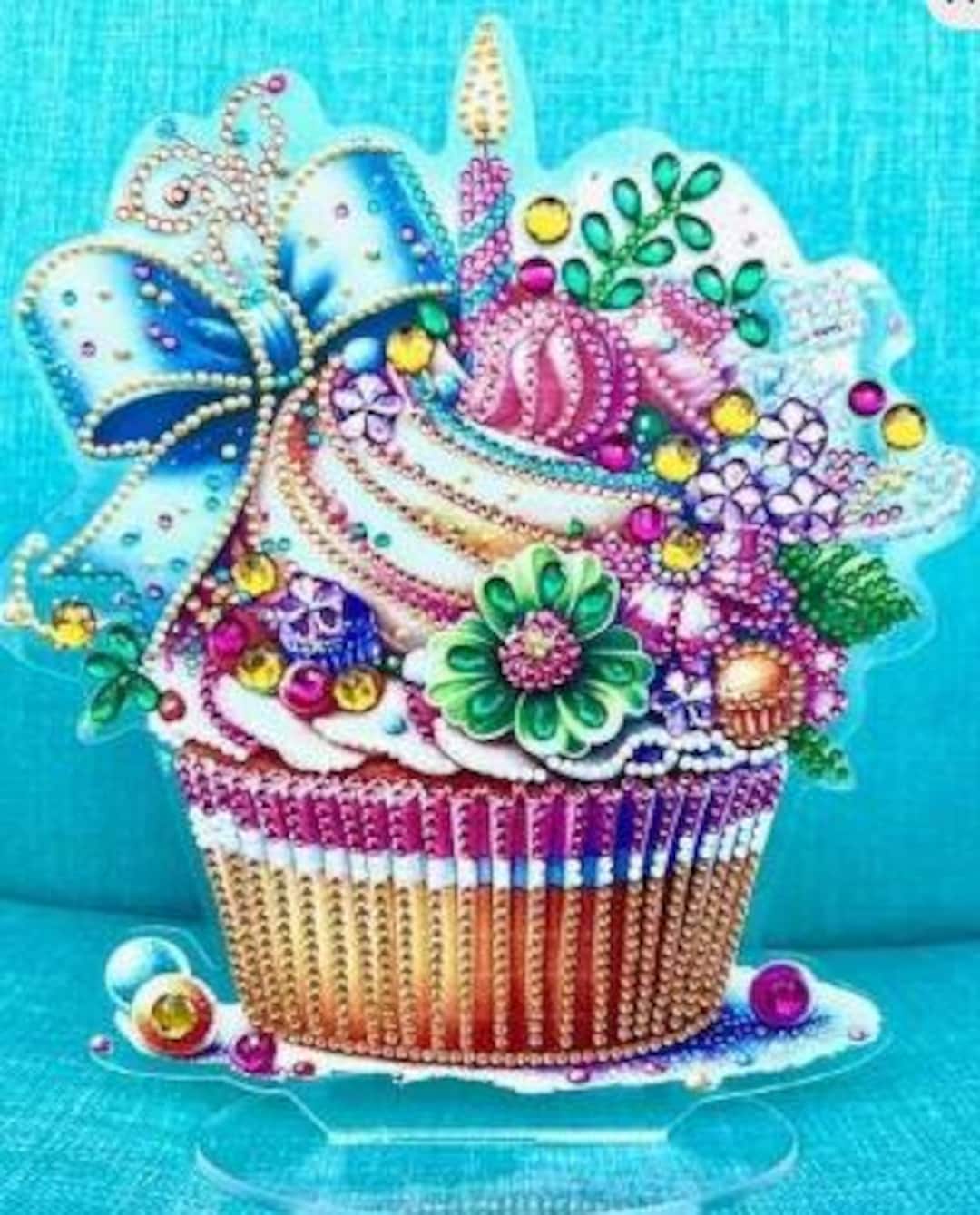 Birthday Desk Topper, Birthday Cupcake, Cupcake Table Topper ...