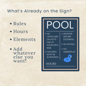 Super Host Pool Rules Sign, Printable Airbnb Signage, Custom VRBO ...