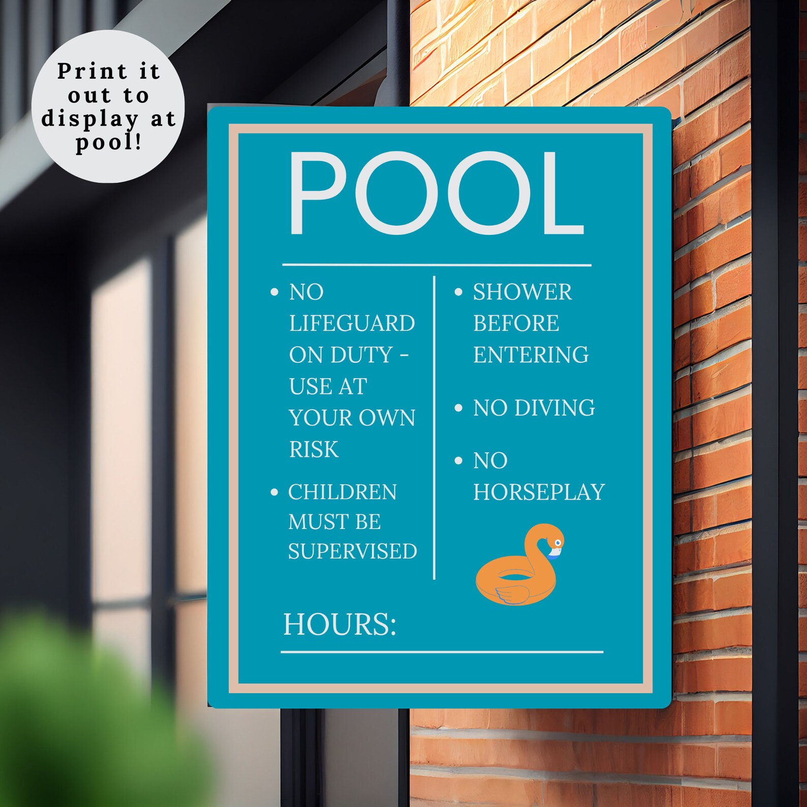 Super Host Pool Rules Sign, Printable Airbnb Signage, Custom VRBO ...