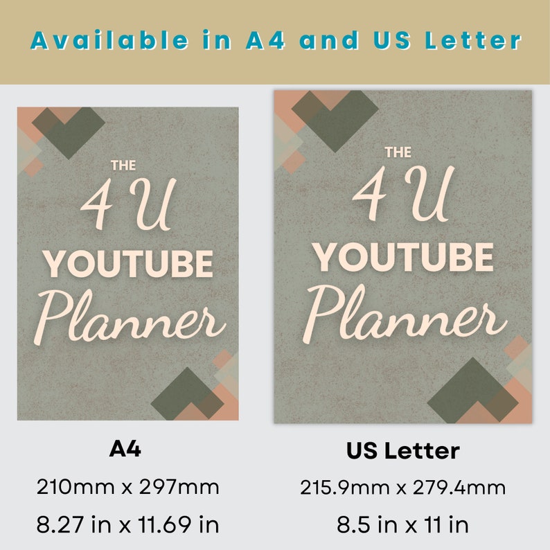 Printable Youtube Content Planner | Social Media Strategy Tracker ...