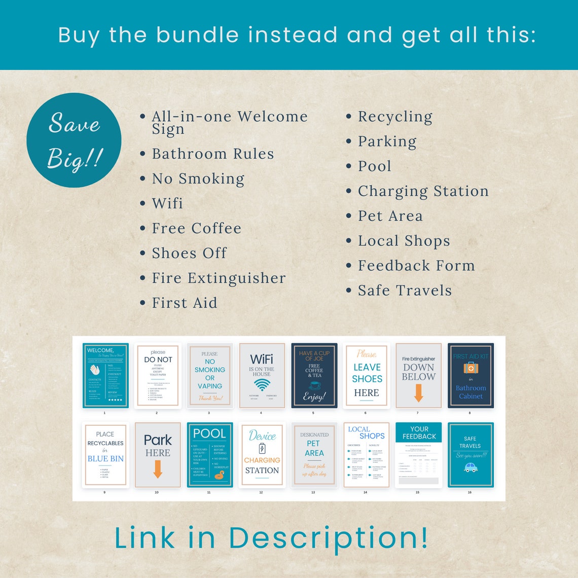 Airbnb Wifi Sign, Editable Wifi Sign Template, Custom Canva Wifi ...