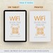 Airbnb Wifi Sign, Editable Wifi Sign Template, QR Code Canva Wifi ...