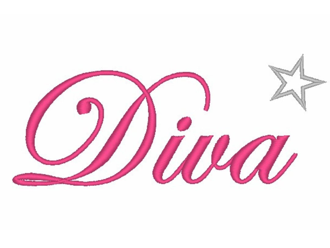 Diva - Machine Embroidery Design - Etsy