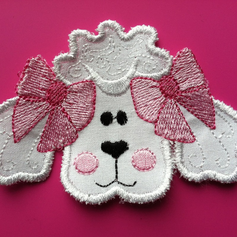Poodle Applique - Etsy