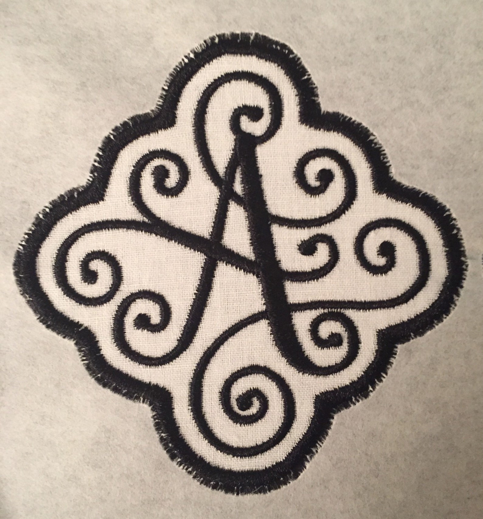 Iron On/sew on Monogram Applique Patch - Etsy