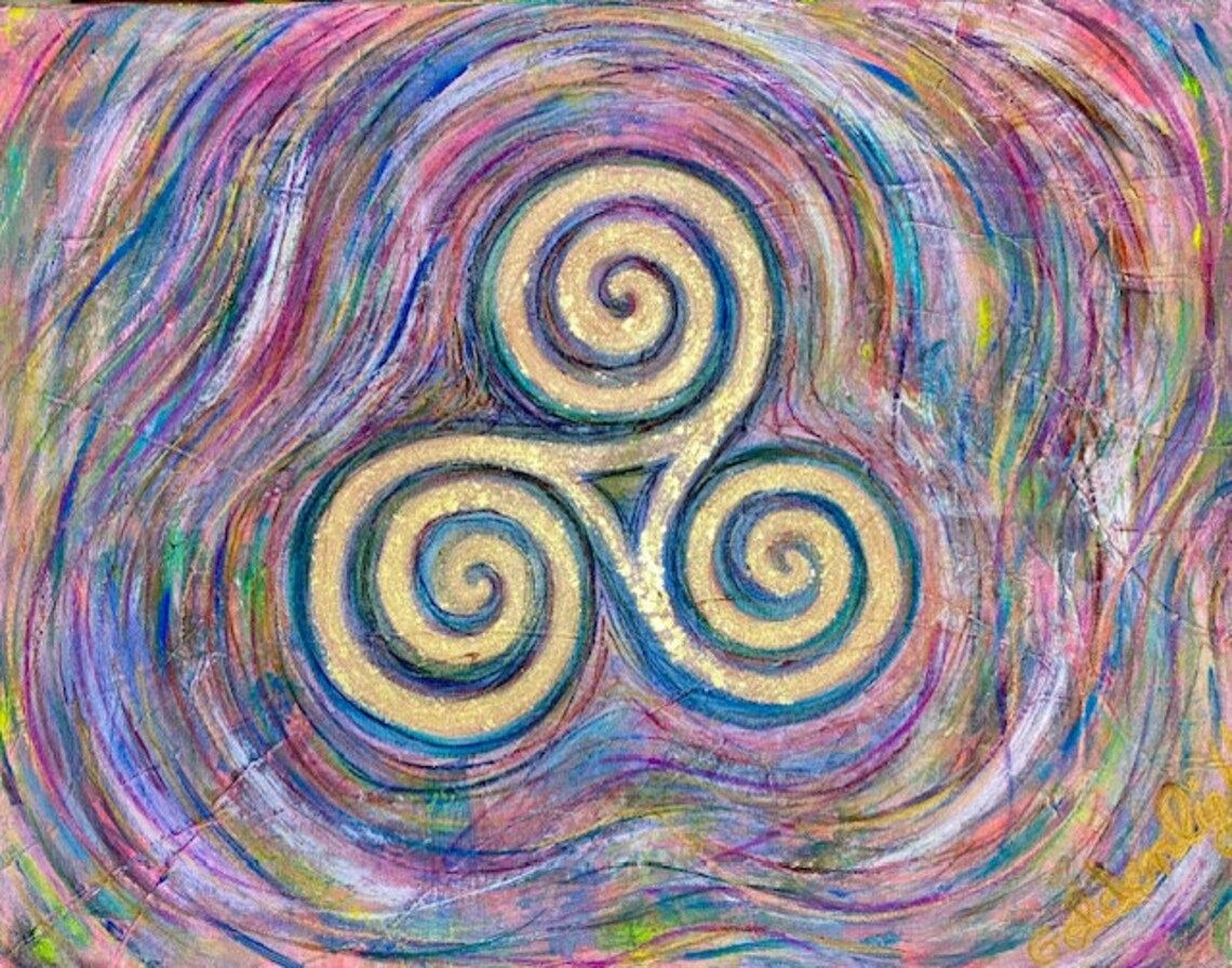 The Triskle, the Trinity of the Oneness Consciousness of the Womb. - Etsy