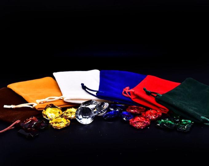 Upgrade Gem Set for Splendor Board Game - Glass Jewels and Metal Coins ...