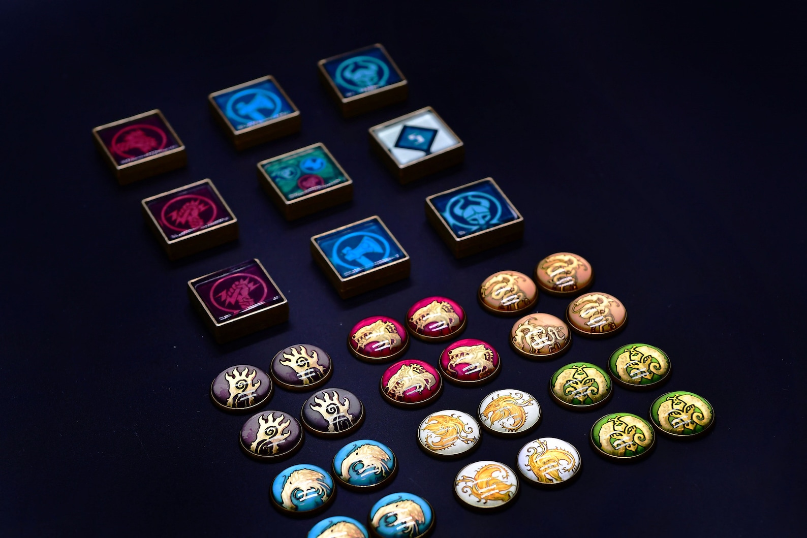 Blood Rage Clan Tokens | Bear | Serpent | Wolf | Raven | Stag | Ram ...