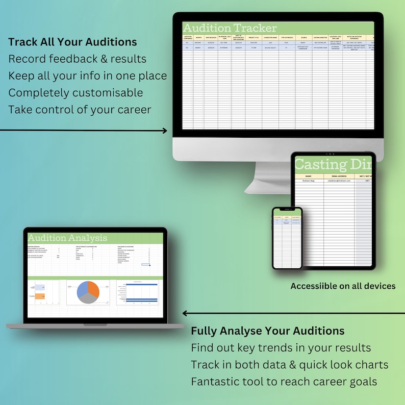 Ultimate Audition Tracker for Actors - Etsy