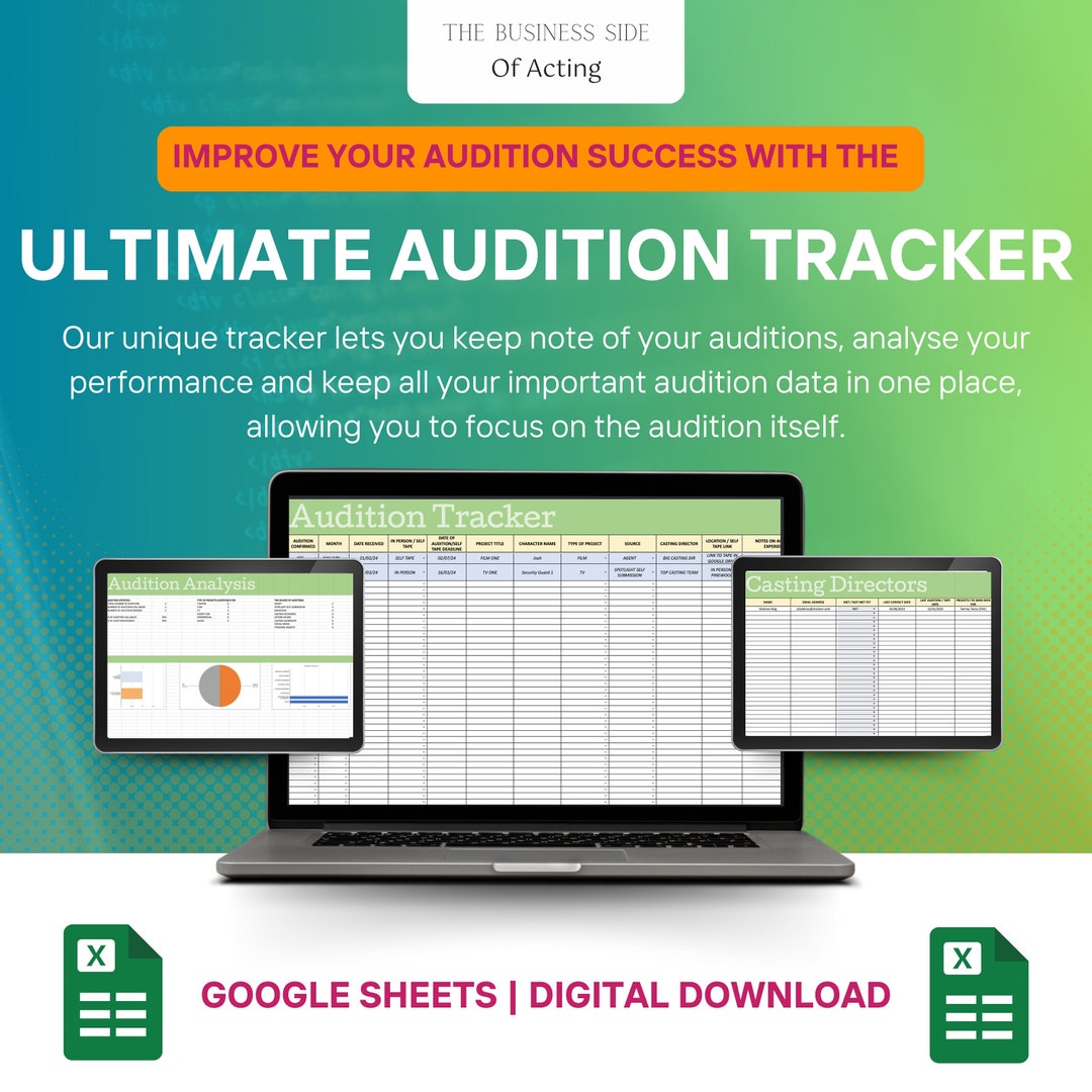 Ultimate Audition Tracker for Actors - Etsy