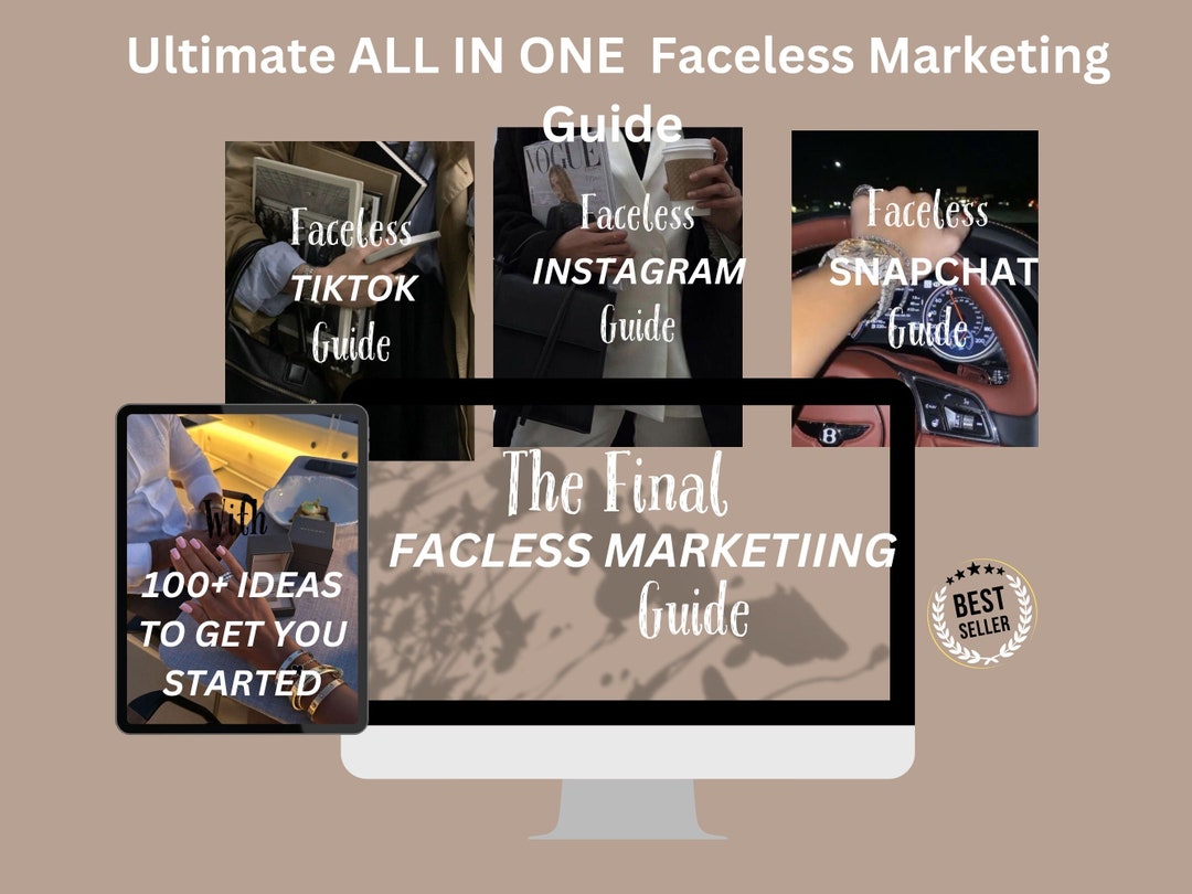 Faceless Digital Marketing All-in-one Course Bundle Guides Instant ...