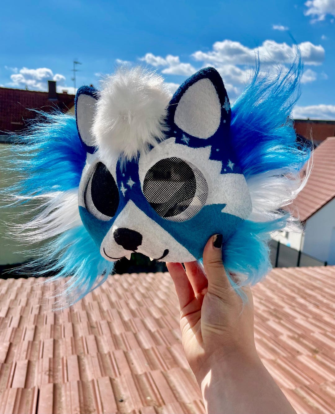 Therian Mask Midnight Red Panda - Etsy