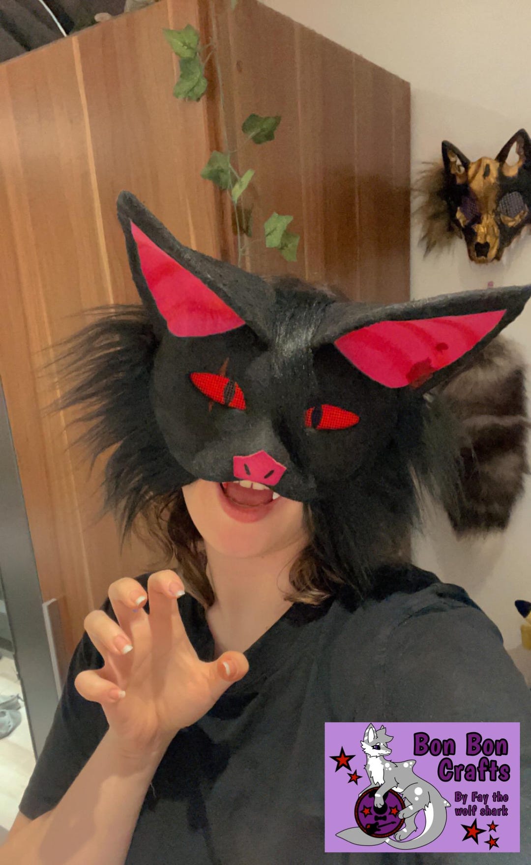 Therian Mask Bat/vampire - Etsy