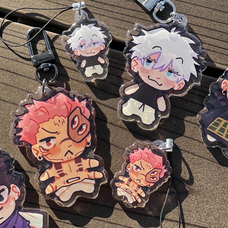 Cute Anime Keychains - Etsy