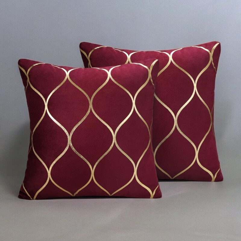 Red Velvet Cushion - Etsy