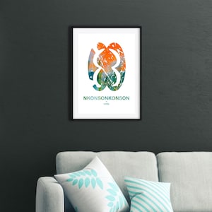 Adinkra Symbol Prints Set: West African Art, Ghana Decor - Etsy