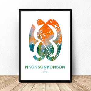 Adinkra Symbol Prints Set: West African Art, Ghana Decor - Etsy