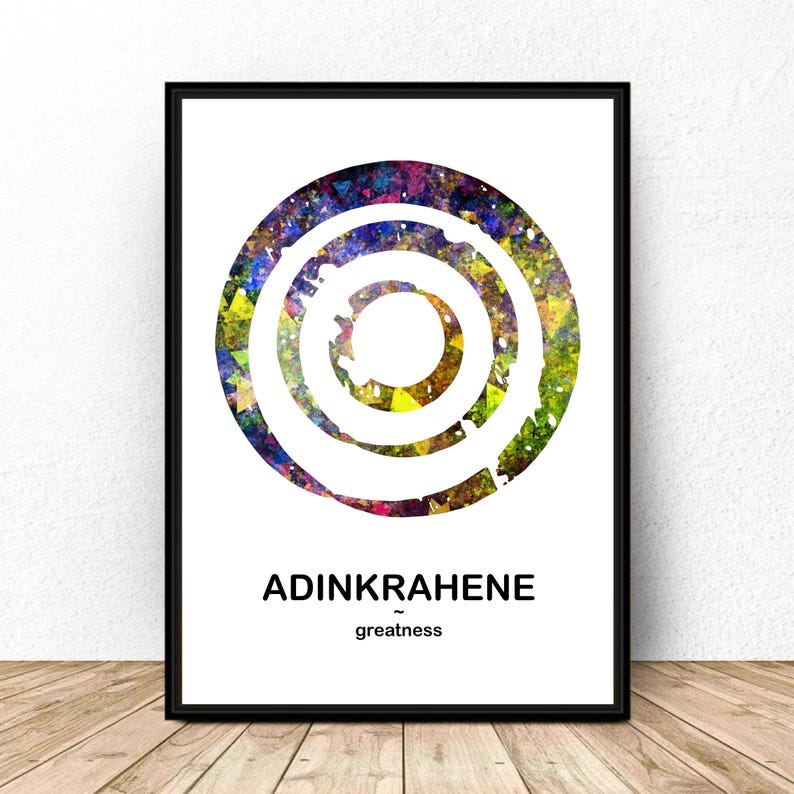 Adinkra Symbol Prints: West African Wall Art, Set of 3 - Etsy