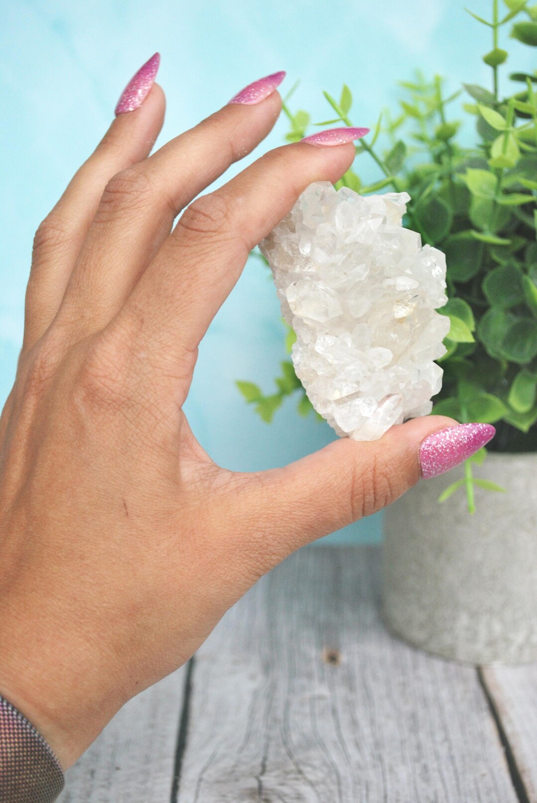 Small Radiant Clear Quartz Cluster Specimen- Great for Gifts, Decor ...
